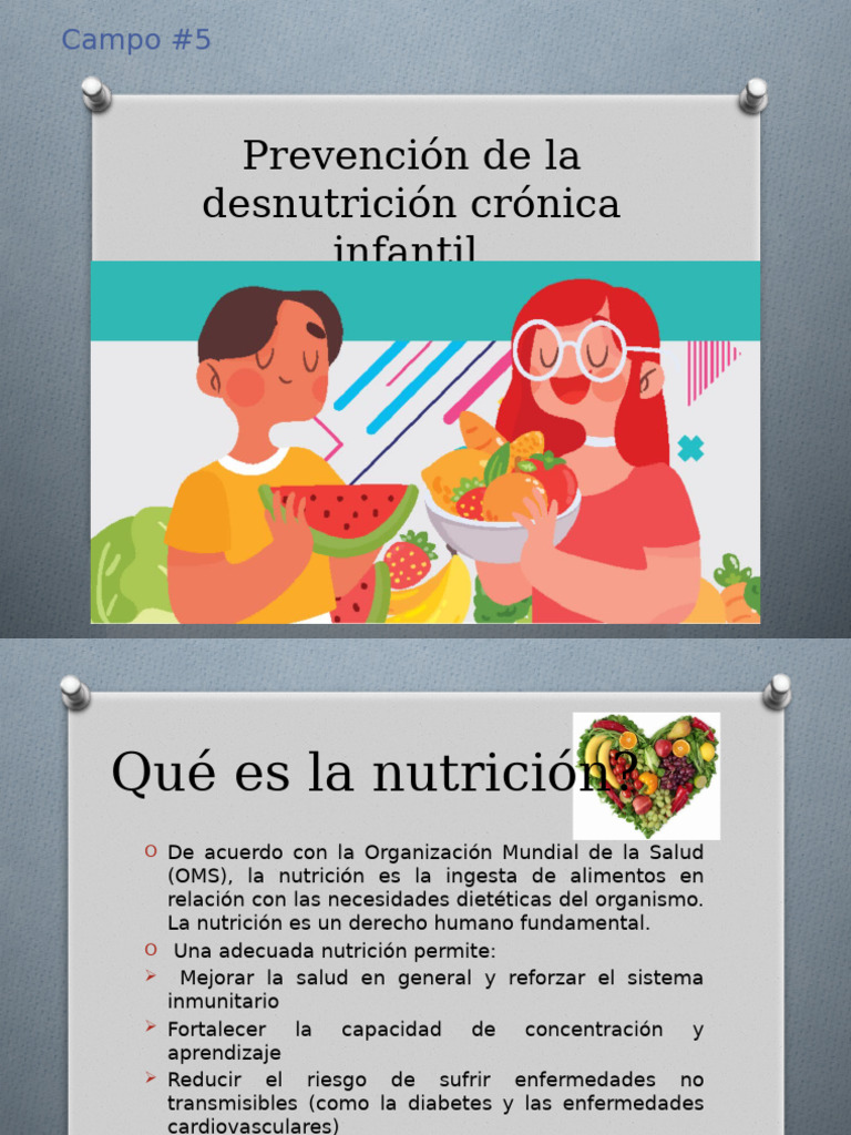 Prevención De La Desnutrición Crónica Infantil Ppe Pdf
