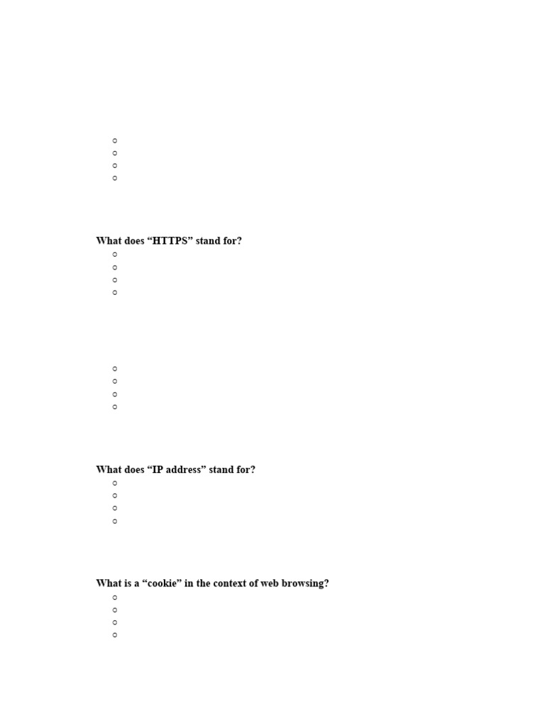 Multiple Choice Questions | PDF
