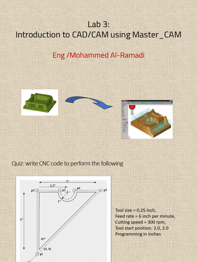 CADCAM Using MasterCam | PDF | Computer Aided Design | Graphical User Interfaces