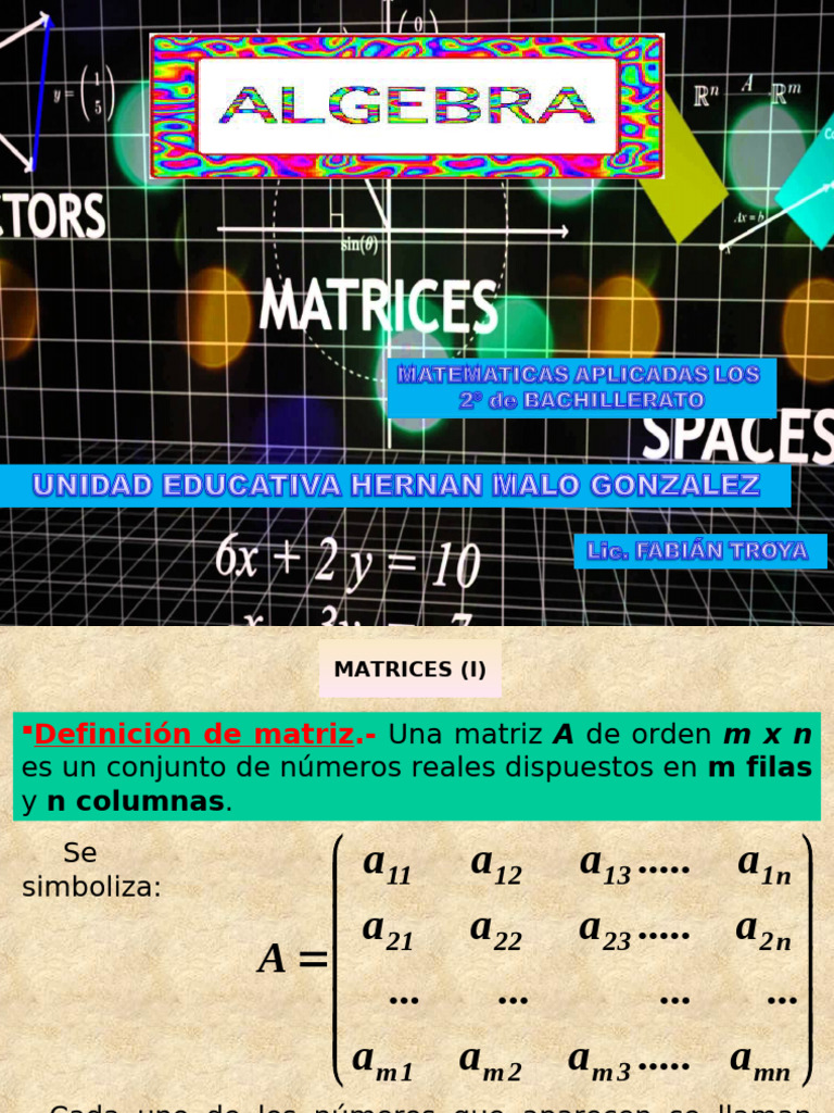 Matrices y Operaciones | PDF