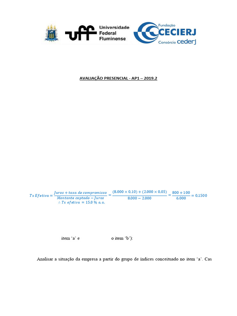 AP1 AF 20192 Gabarito | PDF