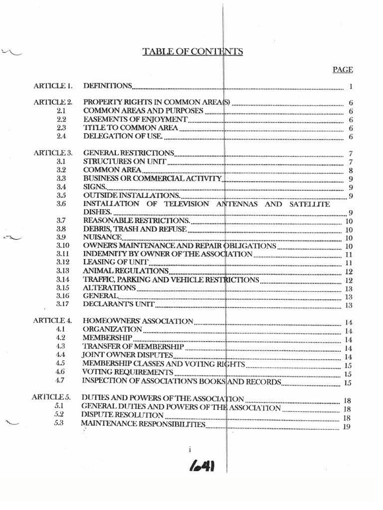 Master Deed and CCR | PDF