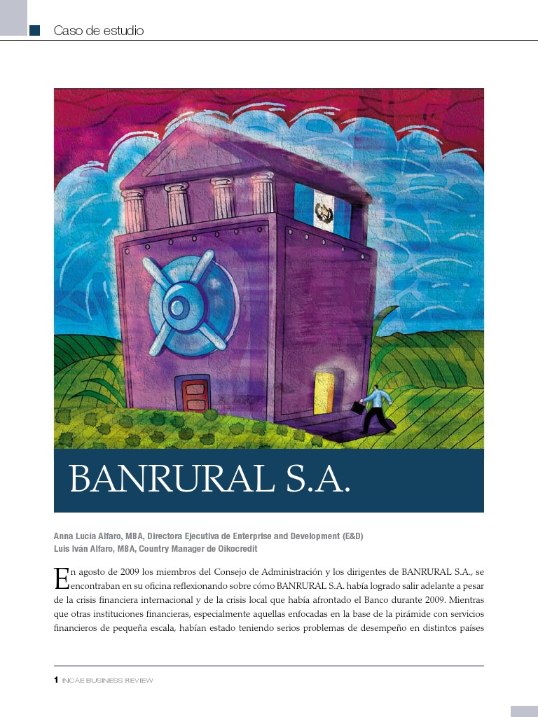 Desempeño y Estructura de BANRURAL S.A. | PDF | Guatemala | Bancos