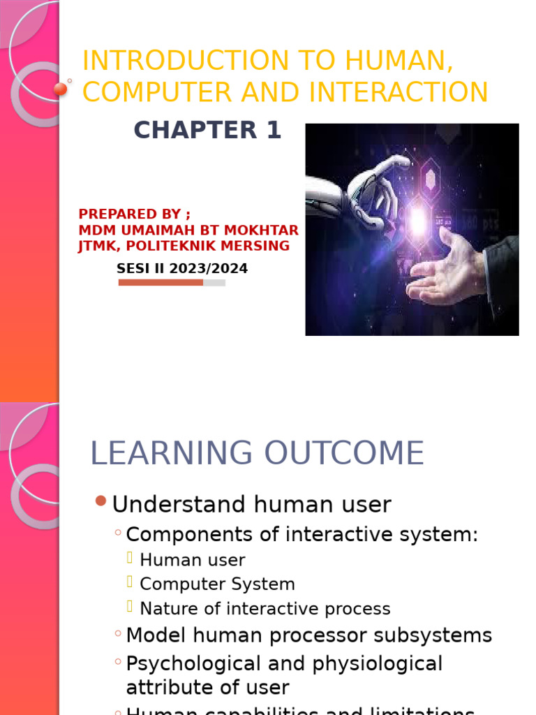 Chapter 1 - HCI | PDF
