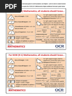 Edexcel GCSE Maths Higher Formula Sheet | PDF