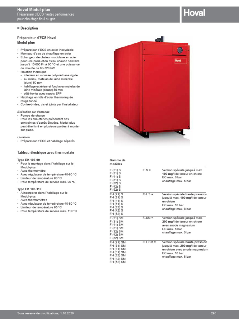 Dossier Technique Modul-Plus | PDF