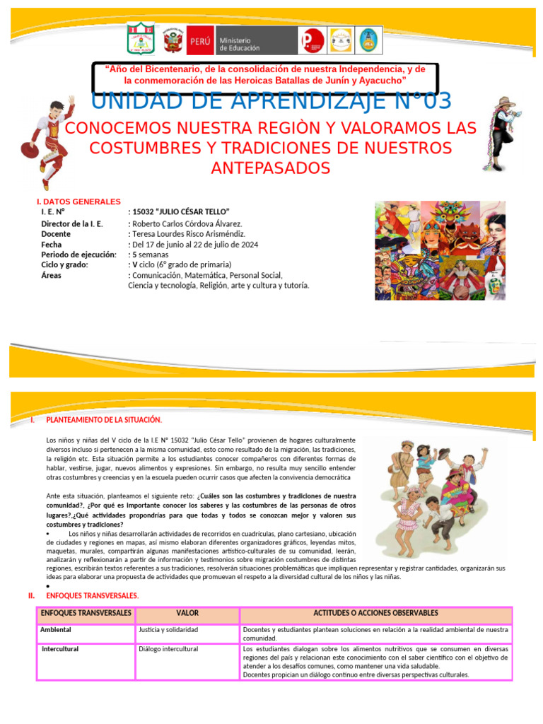 UNIDAD DE APRENDIZAJE N°03 Semana (15-16-17-18-19) | PDF
