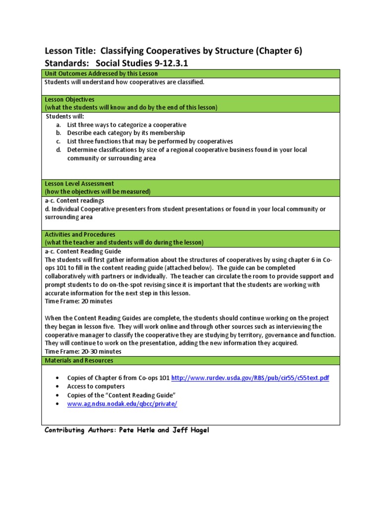 Chap 6 Classifying Co-Ops (2) Revised | PDF | Cooperative | Statistical ...