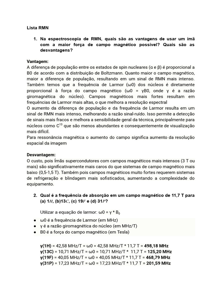 Lista RMN | PDF