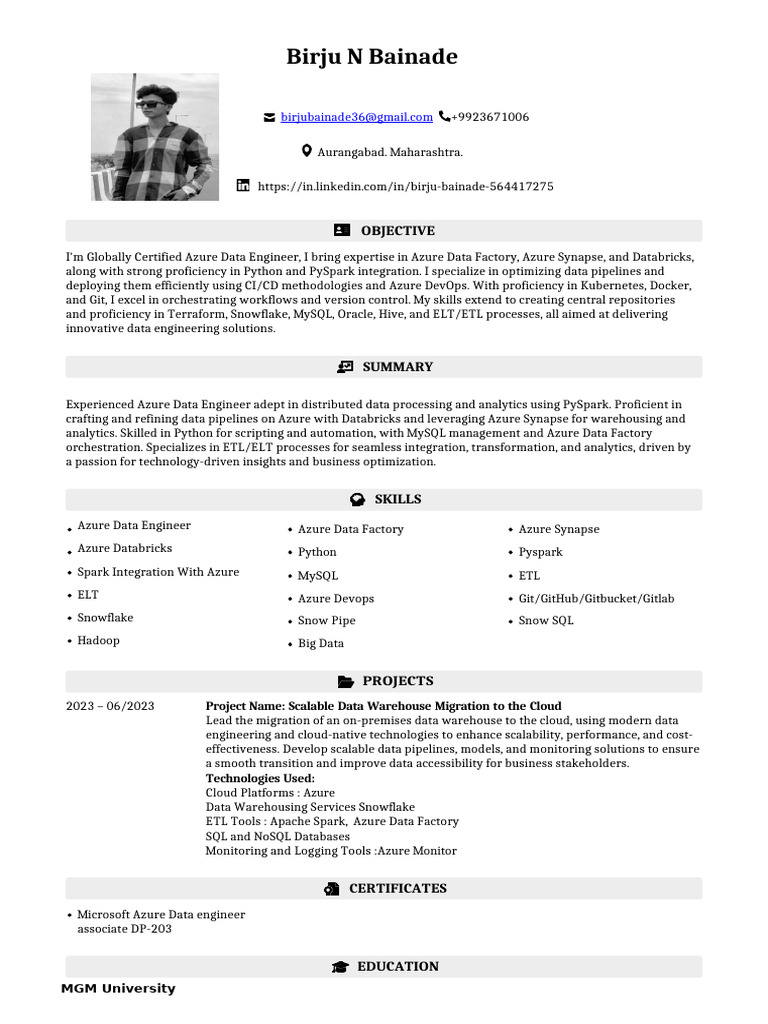 resume final | PDF
