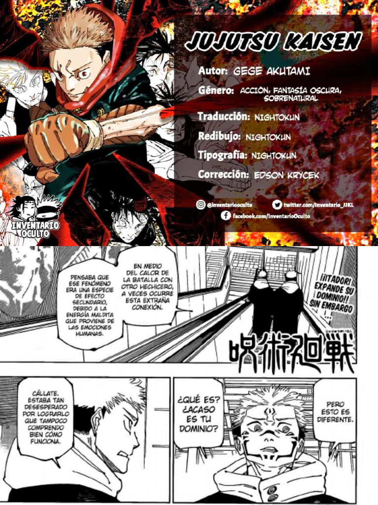 Jujutsu Kaisen Manga Capitulo 265 | PDF