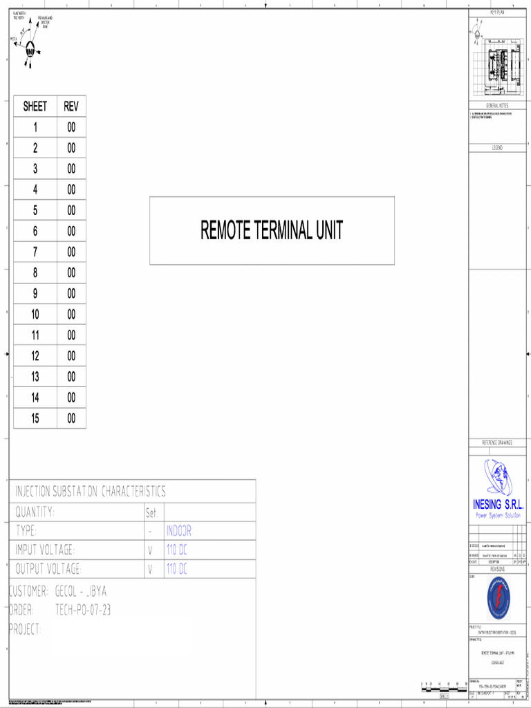 RTU Panel Drawings Wiring Diagram | PDF