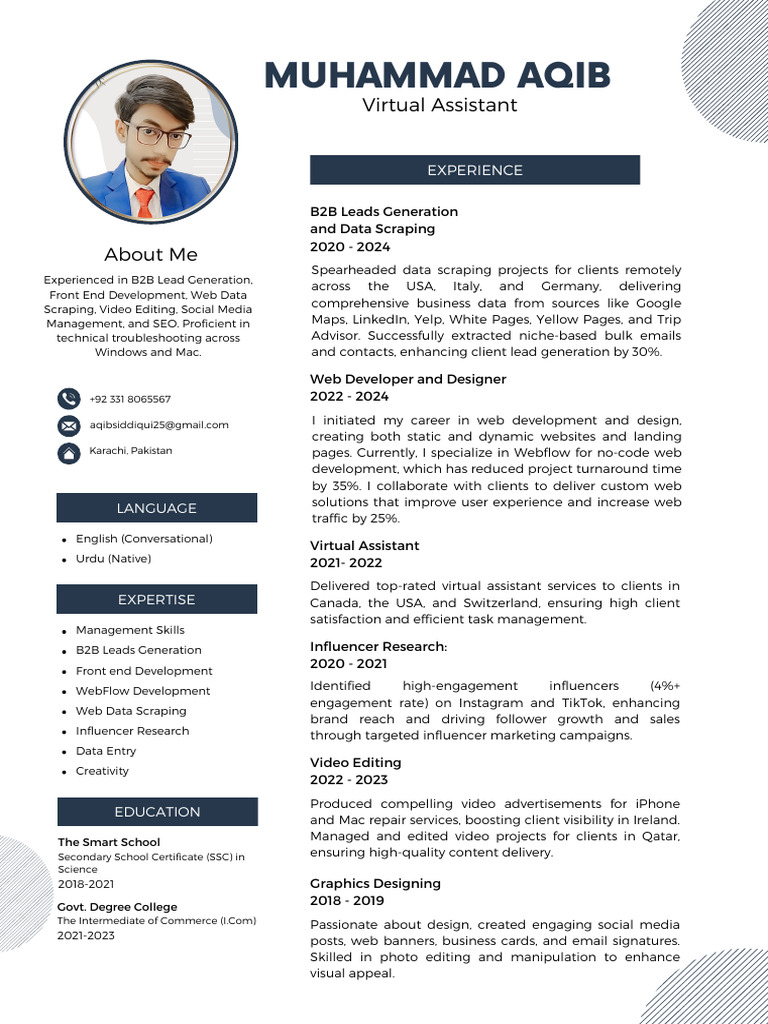 My CV (Muhammad Aqib) | PDF
