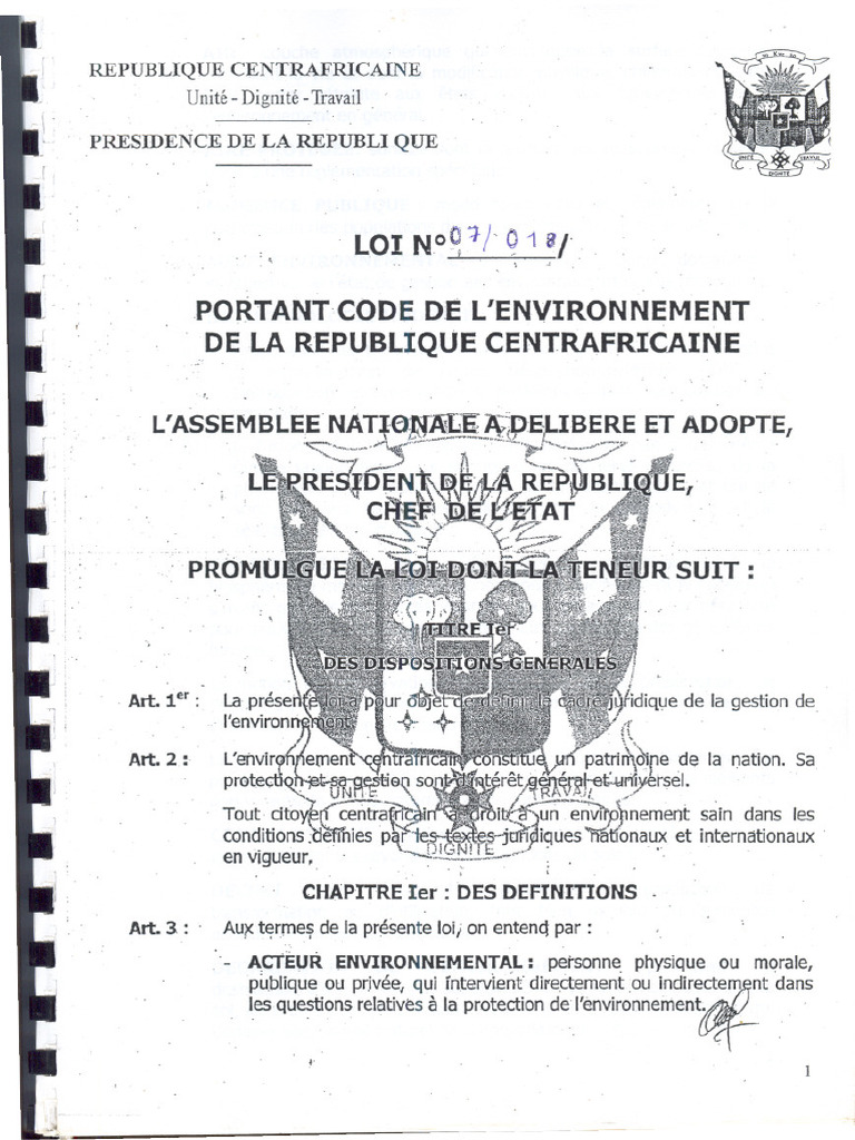 Code de L'environnement | PDF