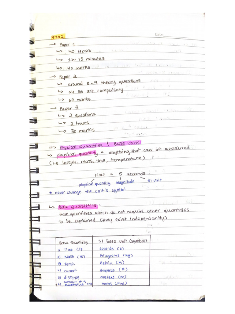 AS Physics Notes GCE | PDF