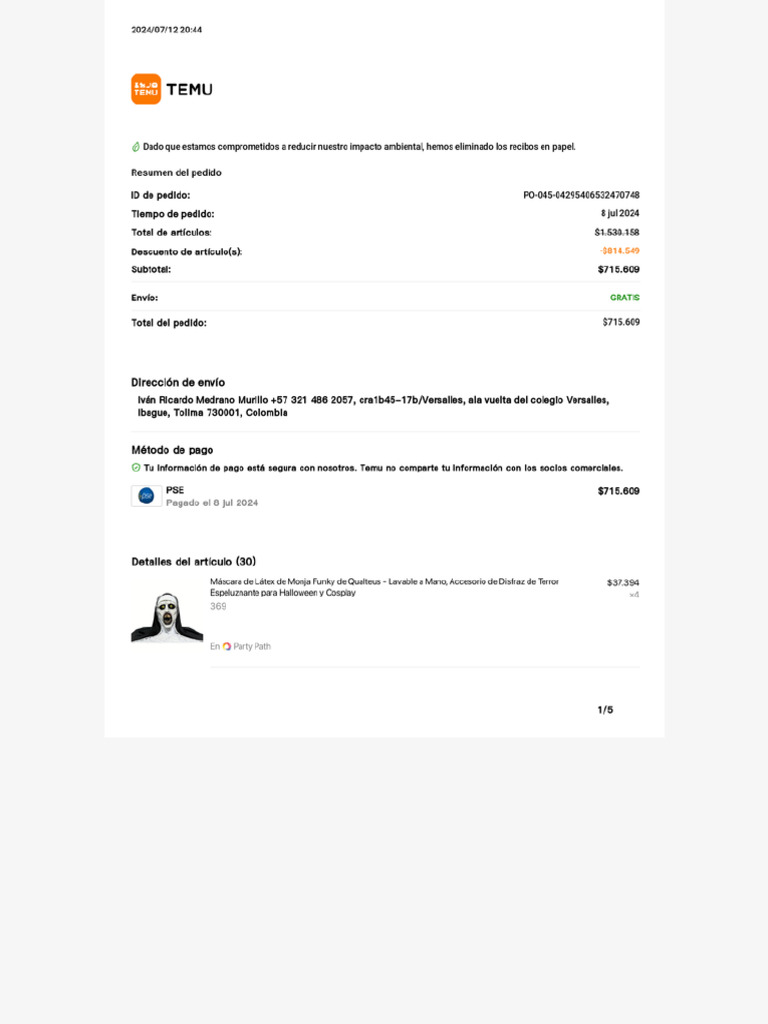 Temu Web Document | PDF