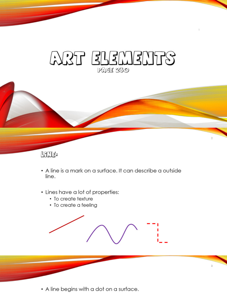 Art Elements Grade 9 | PDF