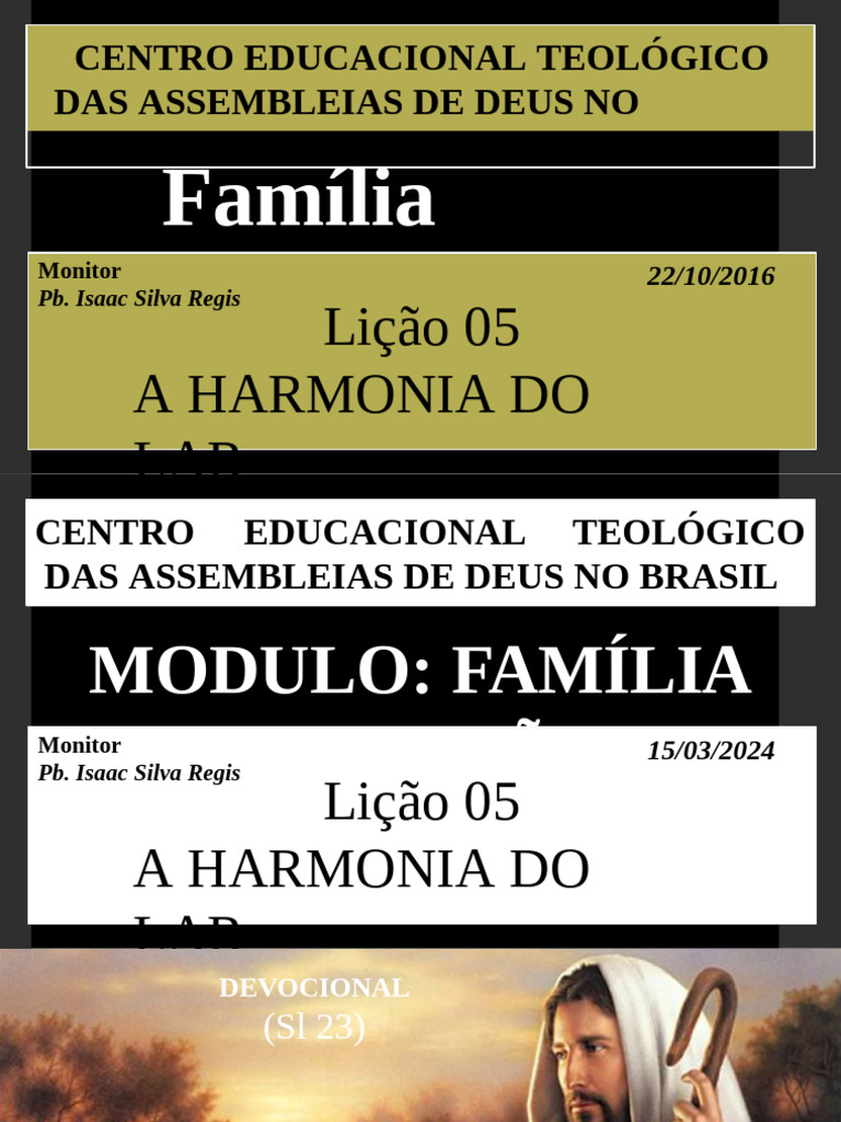 Licao 05 A Harmonia Do Lar | PDF