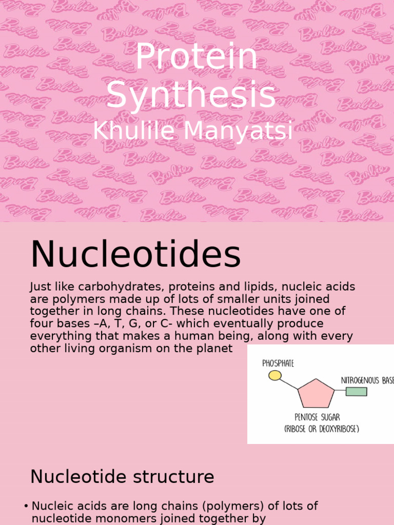 Protein Synthesis: Khulile Manyatsi | PDF