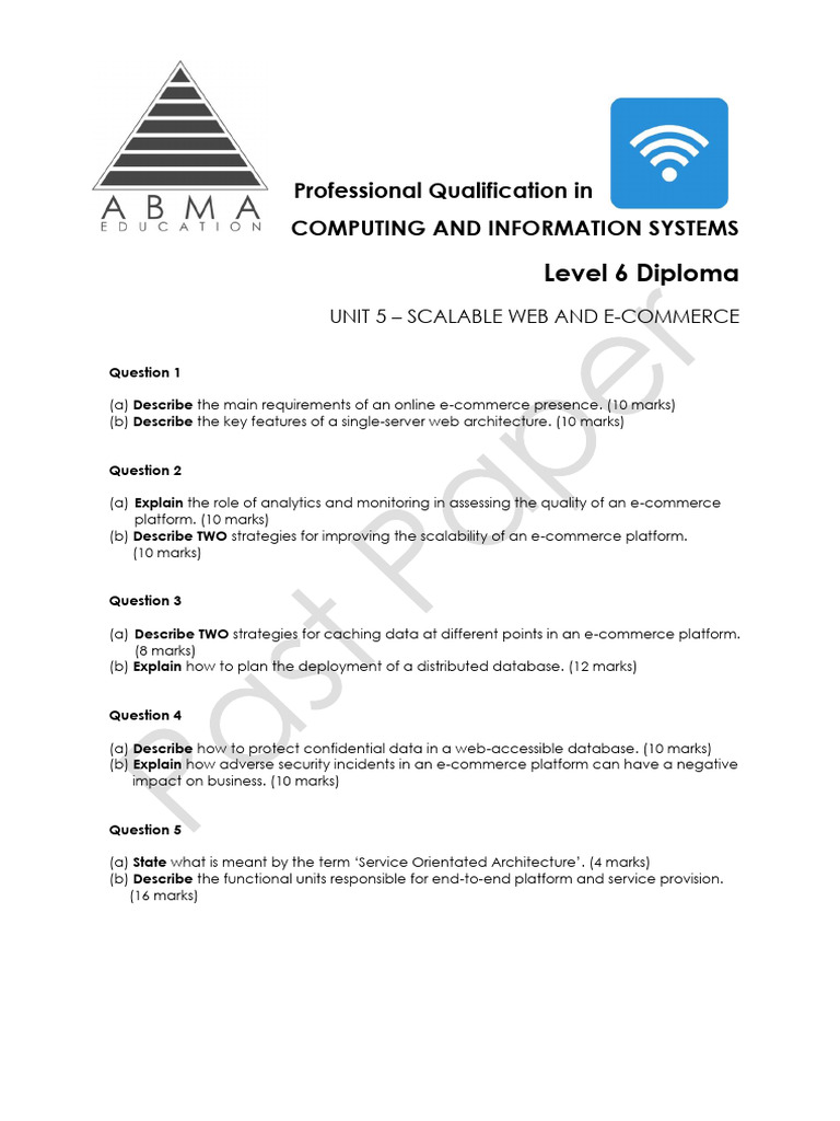 COIS Level 6 Unit 5 | PDF