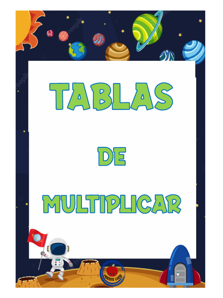 Tablas de Multiplicar Espacio PDF - 123608 | PDF