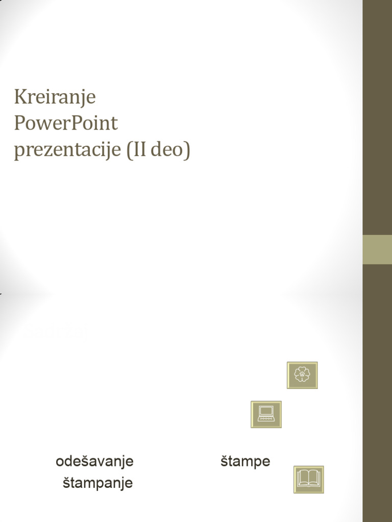 Kreiranje Powerpoint Prezentacije II Deo | PDF