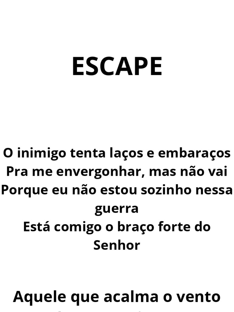 Escape Pdf Pdf