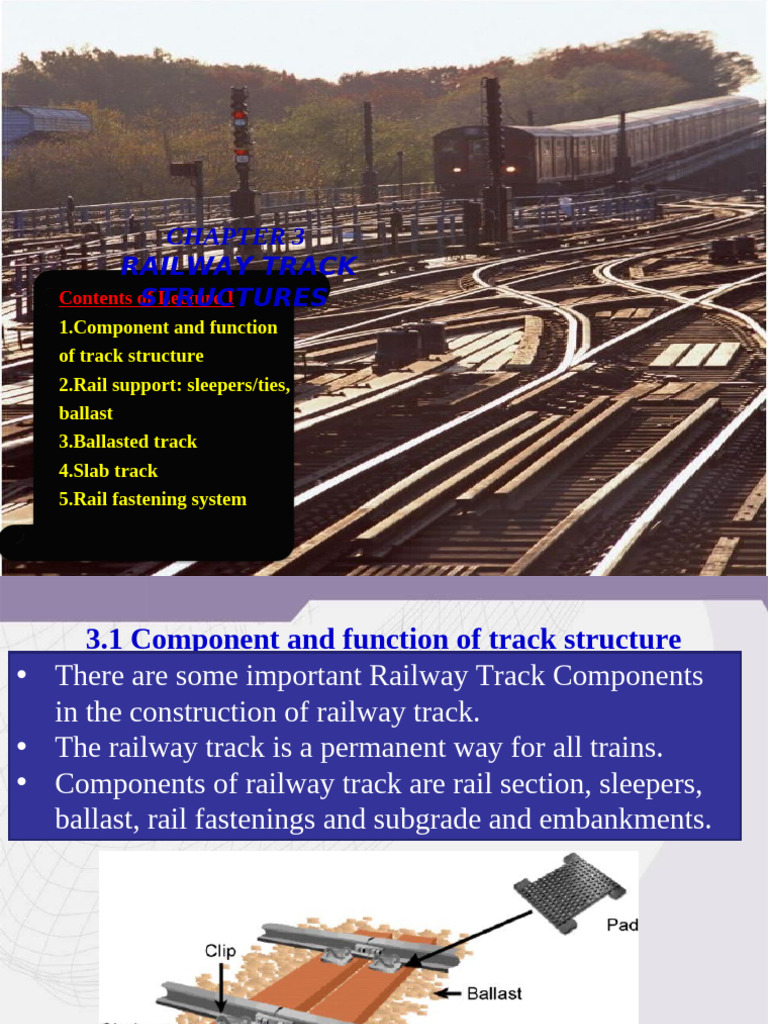 Railway Track Structure Components | PDF | Rail Transport | Home & Garden