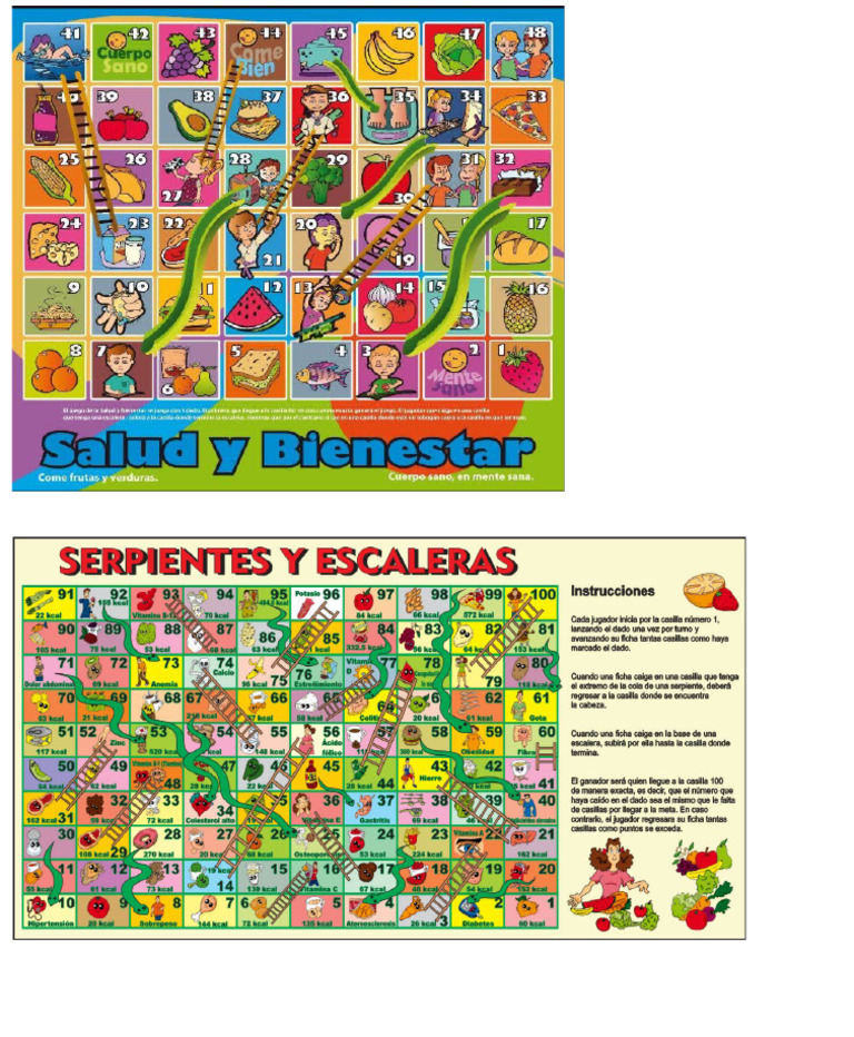 Juego Serpientes y Escaleras | PDF