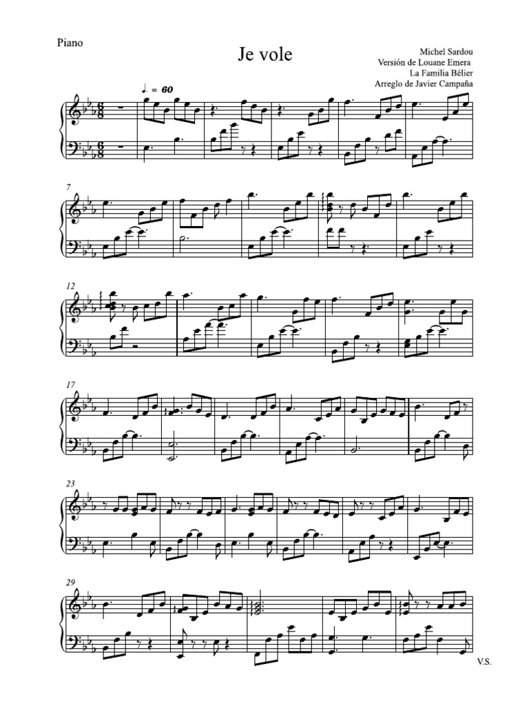 Je Vole Piano | PDF