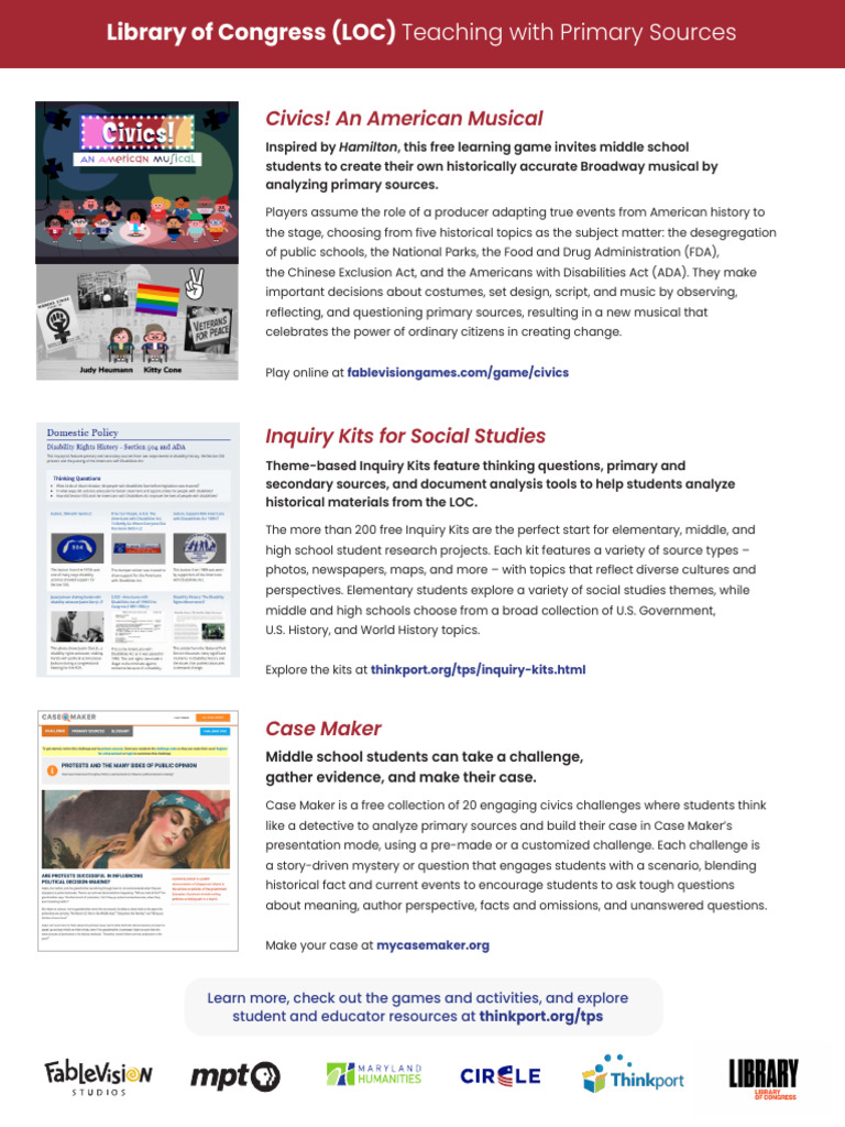 Teaching With Primary Sources | PDF