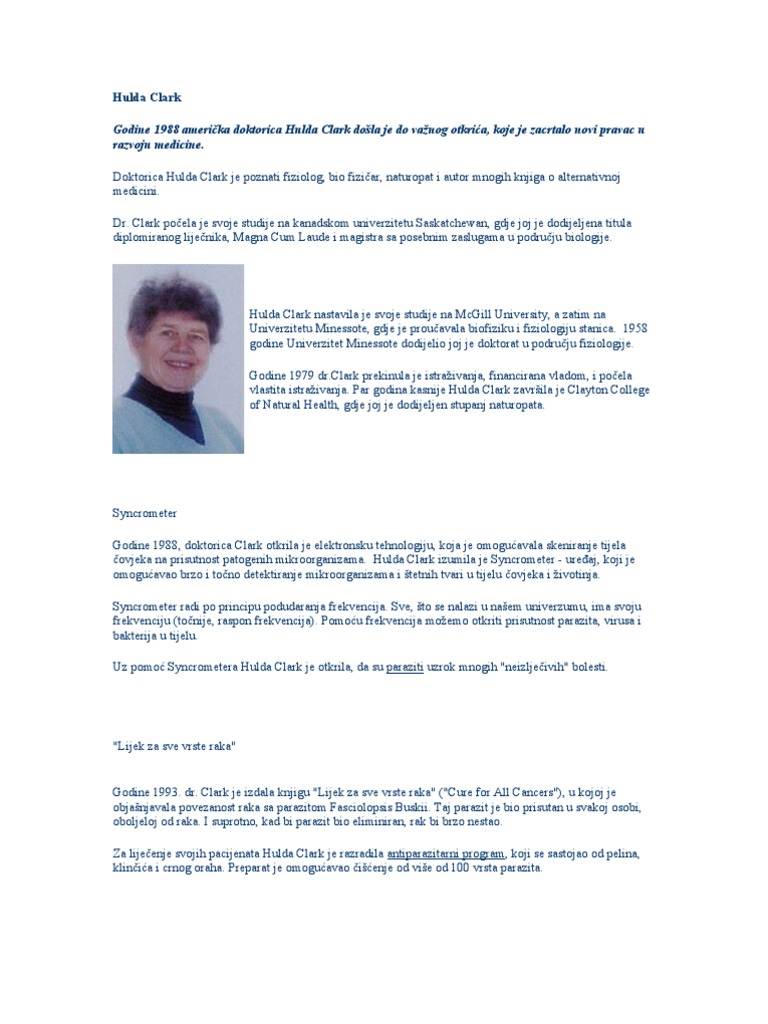 Hulda Clark | PDF