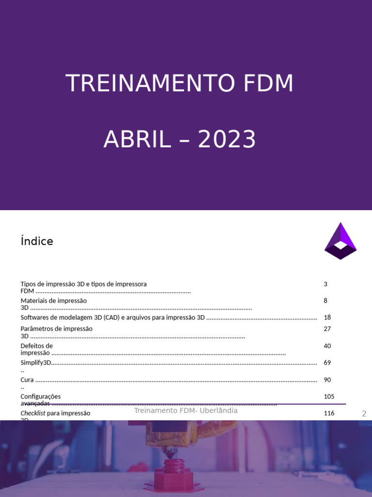 Treinamento - FDM | PDF