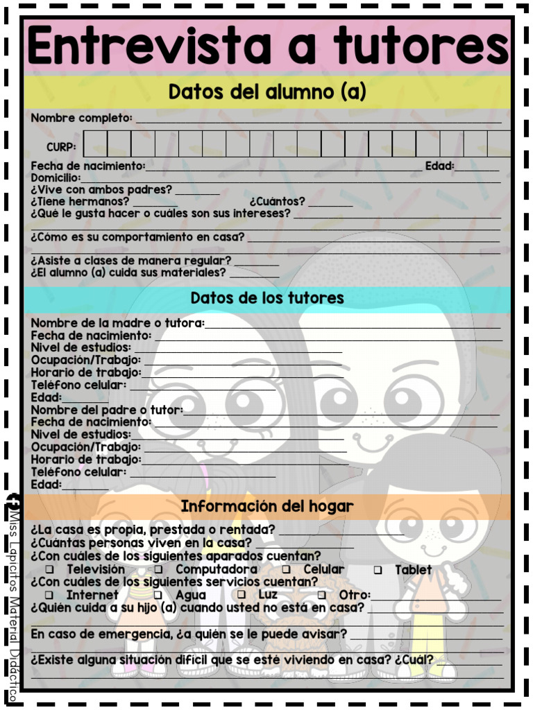 Entrevista A Tutores | PDF