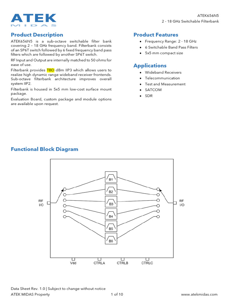 Switched Filter Bank | PDF