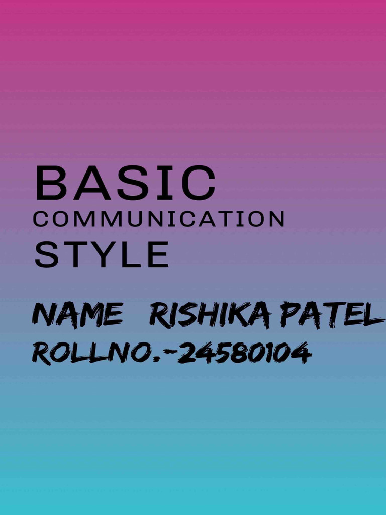 Basic Communication PDF | PDF | Communication | Foreign Language Studies