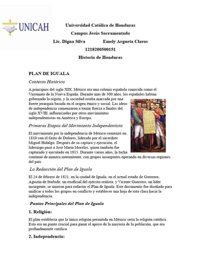 Plan de Iguala | PDF