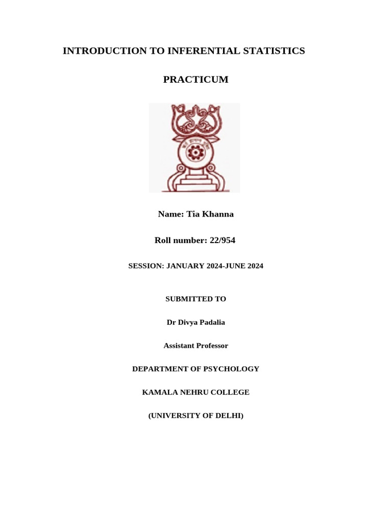 Introduction To Inferential Statistics | PDF