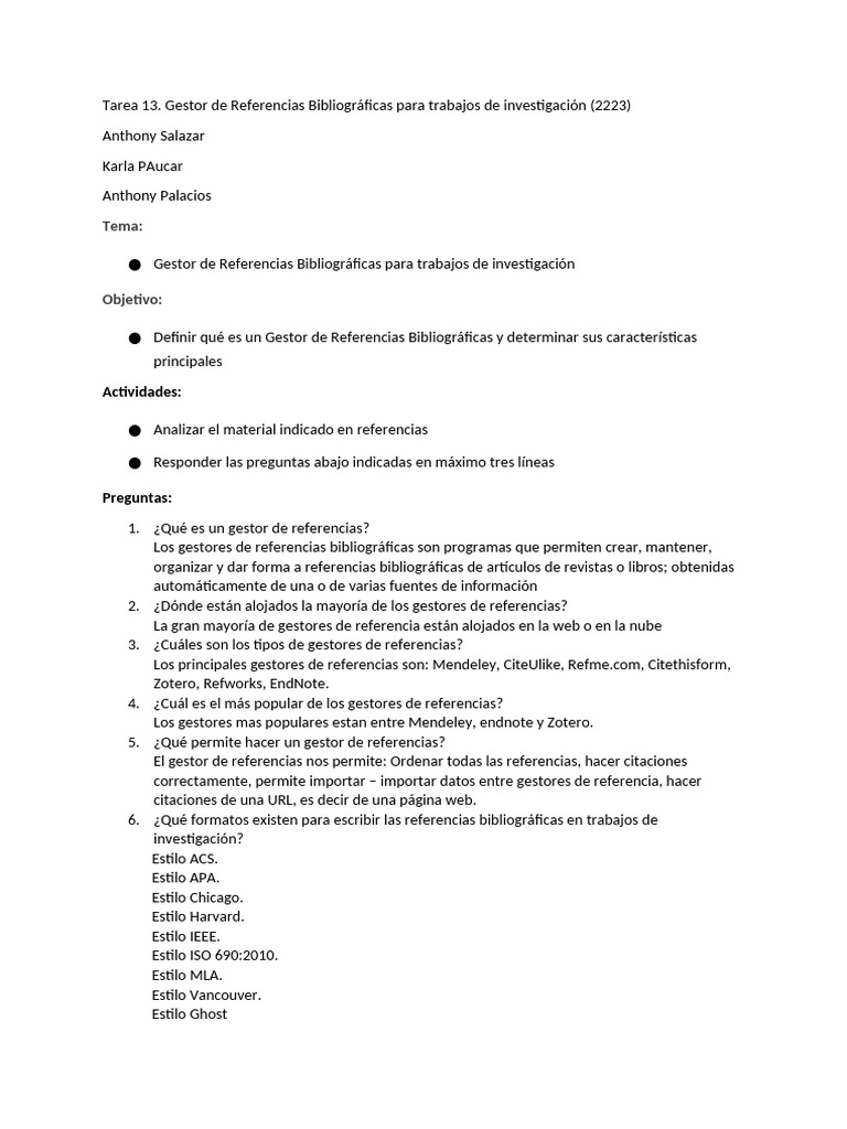 Tarea 13. TIC. | PDF