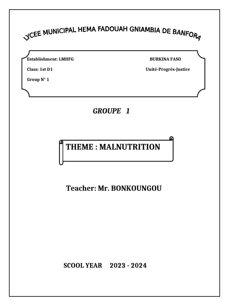Expose en Anglais Malnutrition Finale | PDF
