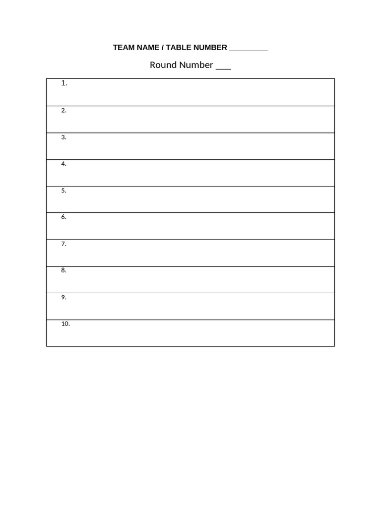 QUIZ Answer Sheet | PDF