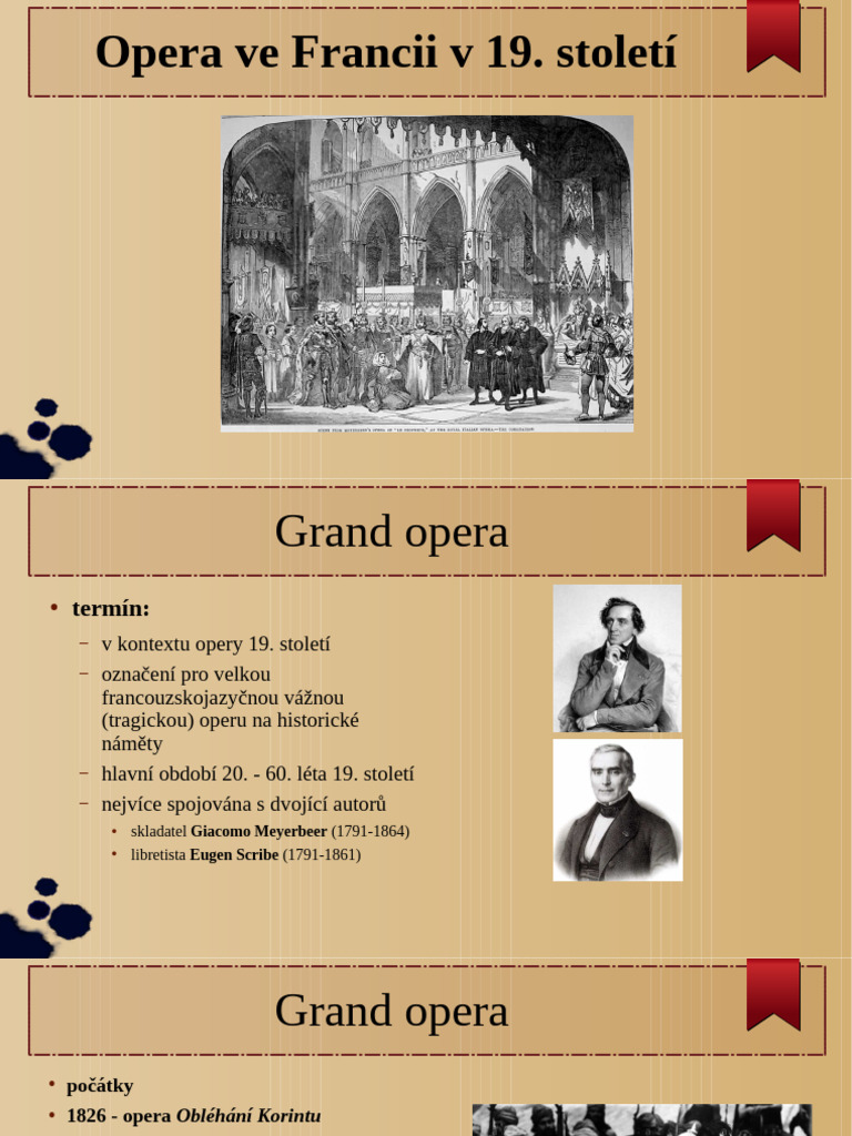 Opera Ve Francii V 19. Století | PDF