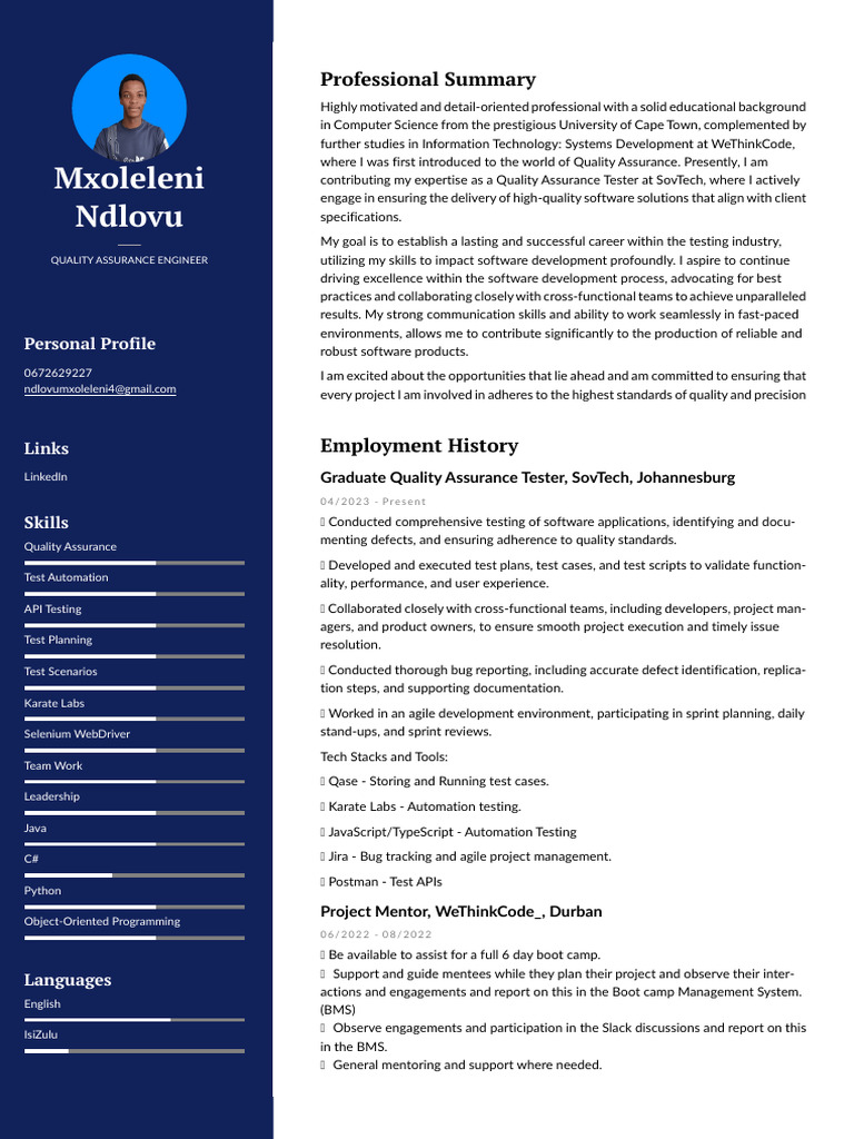 Mxoleleni Ndlovu | PDF