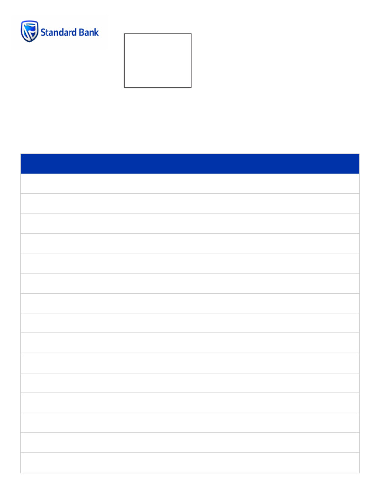 Umzinyathi Area Inanda 4309 ZA: Standard Bank | PDF