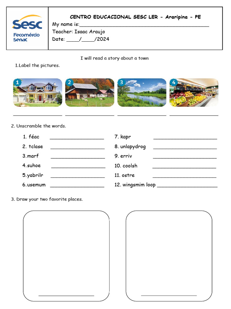 2º ANO - Vocabulary - Where Are They | PDF