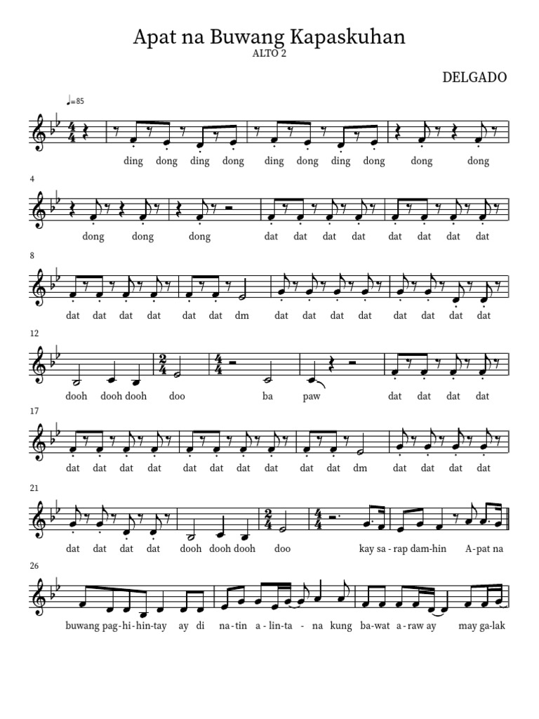 ALTO 2 - Apat Na Buwang Kapaskuhan | PDF