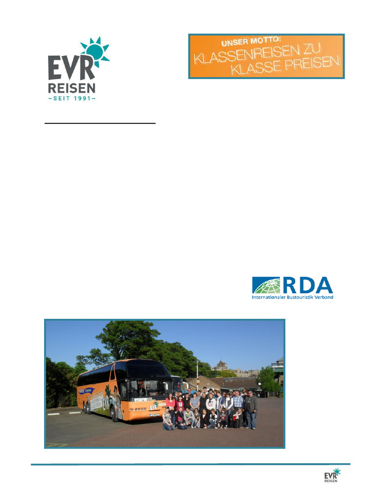 EVR Reisen Businformationen | PDF