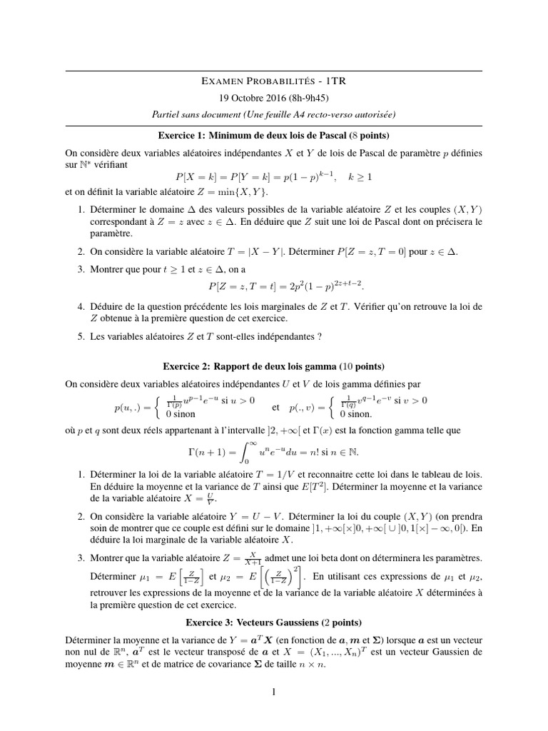 Proba 20162017 | PDF