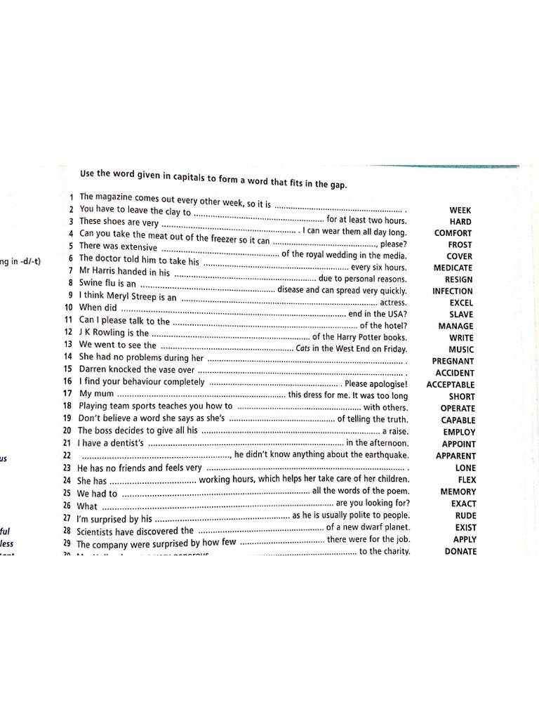 Pending Word Formartion | PDF