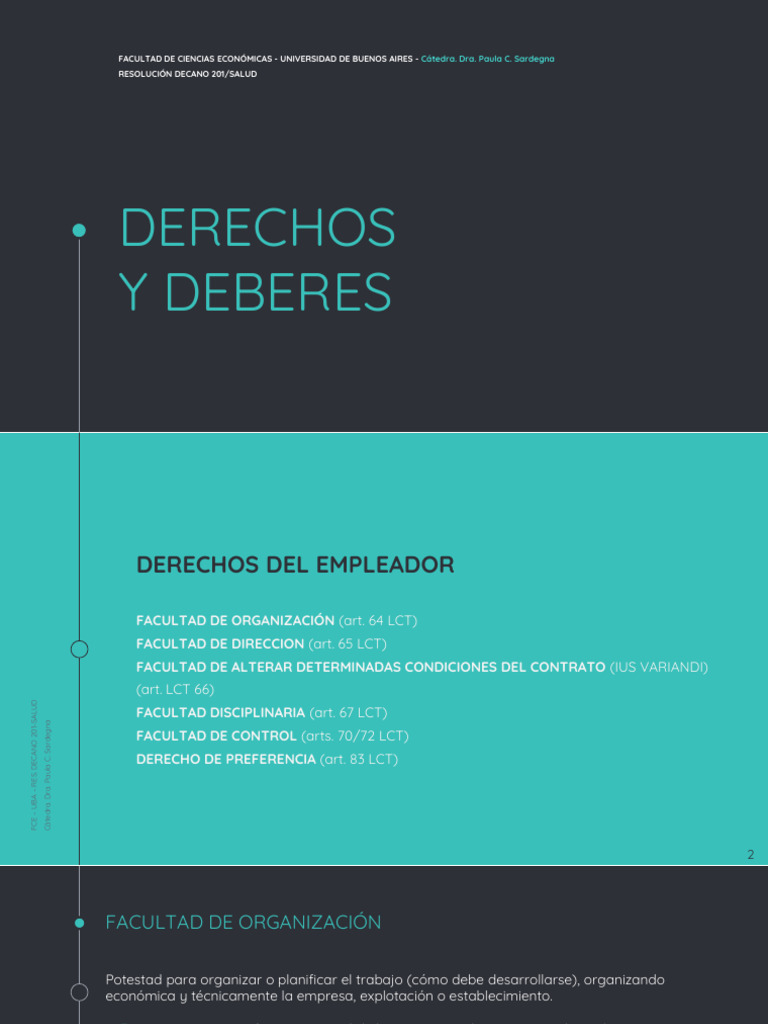 Derechos y Deberes | PDF | Derecho laboral | Business